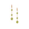 Stylish Rose Gold Peridot Dew Drop Bracelet - London Road Jewellery